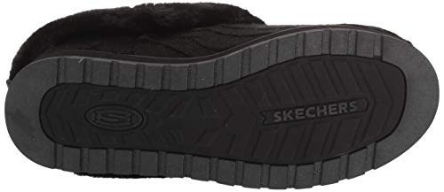 Skechers Women's Ice Angel Slipper, Black/Black, 9