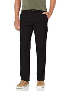 lee men's extreme motion canvas cargo pant black 42w x 30l