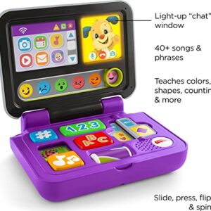 Fisher-Price Laugh & Learn Baby Toy Click & Learn Laptop Pretend Computer with Music and Lights for Ages 6+ Months (Amazon Exclusive)