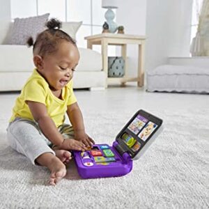 Fisher-Price Laugh & Learn Baby Toy Click & Learn Laptop Pretend Computer with Music and Lights for Ages 6+ Months (Amazon Exclusive)