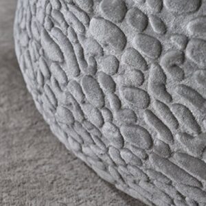 Christopher Knight Home Laraine Furry Glam Grey Pebble Pattern Faux Fur 3 Ft. Bean Bag, Small