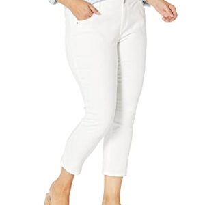 Democracy womens Plus Size Ab Solution Crop Jeans, Optic White, 18 US