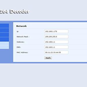 ISEEVY H.265 H.264 4K 1080P Video Decoder IPTV Decoder with HDMI and CVBS Output for Advertisement Display, IP Encoder Decoding, Network Stream Decoding Support RTMP RTSP RTP UDP HTTP