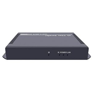 ISEEVY H.265 H.264 4K 1080P Video Decoder IPTV Decoder with HDMI and CVBS Output for Advertisement Display, IP Encoder Decoding, Network Stream Decoding Support RTMP RTSP RTP UDP HTTP