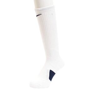 nike elite basketball crew socks x-large (fits men size 12-15) white, navy sx7626-101