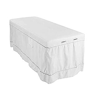 massage table skirt, microfiber massage table skirt for massage table bed, protects massage table, lightweight, super soft and stain-resisting, machine washable