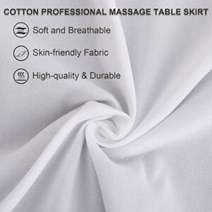 Massage Table Skirt, Microfiber Massage Table Skirt for Massage Table Bed, Protects Massage Table, Lightweight, Super Soft and Stain-Resisting, Machine Washable