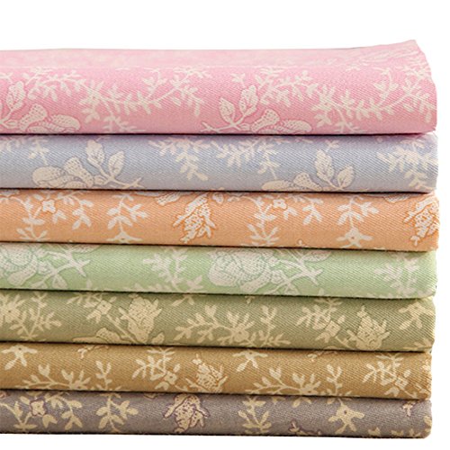 Hanjunzhao Vintage Rose Floral Fat Quarters Fabric Bundles 18 x 22 inches for Sewing Quilting Crafting