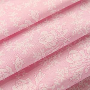 Hanjunzhao Vintage Rose Floral Fat Quarters Fabric Bundles 18 x 22 inches for Sewing Quilting Crafting