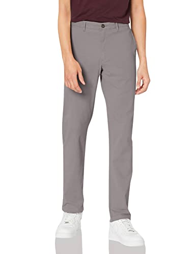 Amazon Essentials Men's Slim-Fit Casual Stretch Khaki Pant, Dark Grey, 31W x 30L