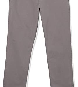 Amazon Essentials Men's Slim-Fit Casual Stretch Khaki Pant, Dark Grey, 31W x 30L