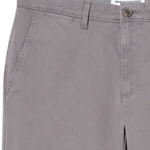 Amazon Essentials Men's Slim-Fit Casual Stretch Khaki Pant, Dark Grey, 31W x 30L