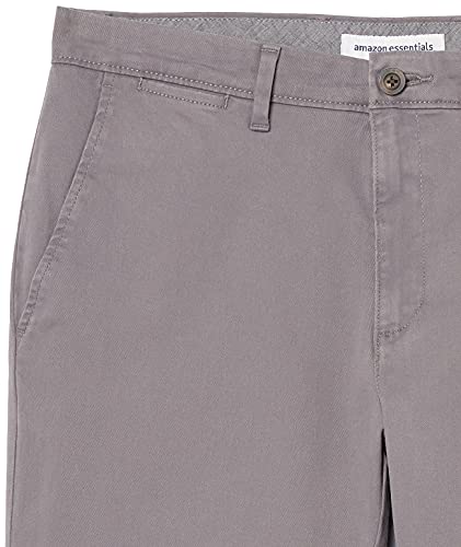 Amazon Essentials Men's Slim-Fit Casual Stretch Khaki Pant, Dark Grey, 31W x 30L