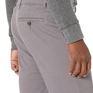 Amazon Essentials Men's Slim-Fit Casual Stretch Khaki Pant, Dark Grey, 31W x 30L