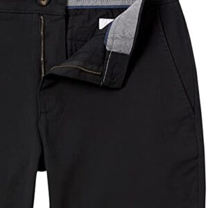 Amazon Essentials Men's Slim-Fit Casual Stretch Khaki Pant, Black, 32W x 30L