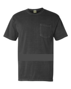 comfort colors chouinard 6030 adult heavyweight pocket tee pepper pgmdye large