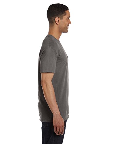 Comfort Colors Chouinard 6030 Adult Heavyweight Pocket Tee Pepper PgmDye Large