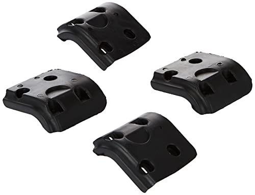 Amazon Basics Softside Replacement Luggage Suitcase Spinner Wheels, Pack of 4, One Size, Black