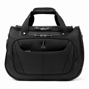 travelpro maxlite 5 softside lightweight underseat carry-on travel tote, overnight weekender bag, men and women, black, 18-inch