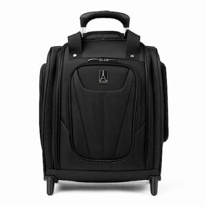 travelpro luggage maxlite 5 softside lightweight rolling underseat compact carry on upright 2 wheel bag, men and women, black, 15-inch