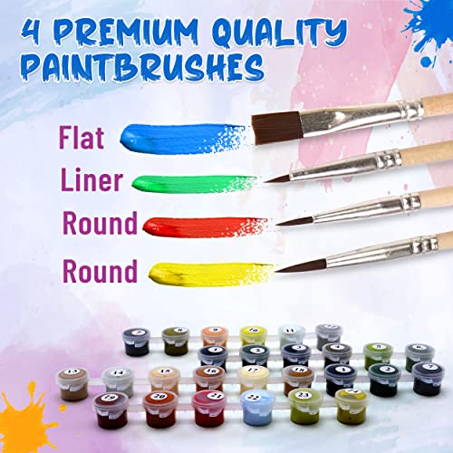 Paint by Number for Adults: Beginner to Advanced Number Painting Kit - Fun DIY Adult Arts and Crafts Projects - Kits Include - (Cabin Fever, 16" x 20" Unframed)