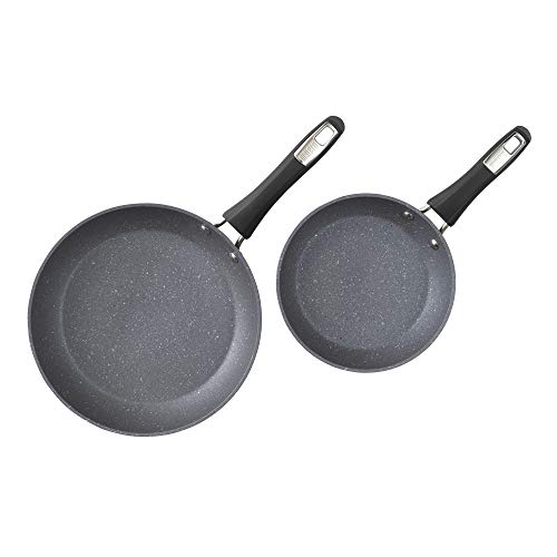 Bialetti Impact Cookware, 2-Pack Fry Set, Gray