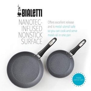 Bialetti Impact Cookware, 2-Pack Fry Set, Gray