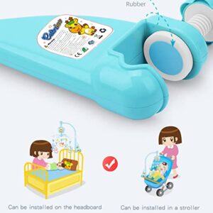 Baby Mobiles for Crib, Crib Toys with Music and Lights,Remote, lamp, Projector for Pack and Play, for Ages 0+ Months (Blue-Forest)