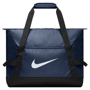 nike unisex's academy team m duff sportsbag, blue (midnight navy/negro/blanco), one size