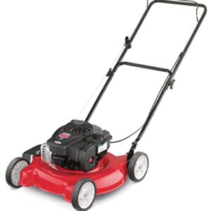 Yard Machines 11A-02BT729 20-in Push Lawn Mower with 125cc Briggs & Stratton Gas Powered Engine, Black and Red