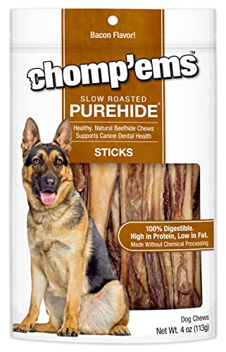 CHOMP 'EMS Ruffin' It 21002 Purehide Dog Chew, 5 oz