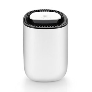 tenergy sorbi mini dehumidifier, auto shut-off, ultra quiet small dehumidifier with led indicator, mini dehumidifier for bathroom, small spaces, closets, small bedroom, office