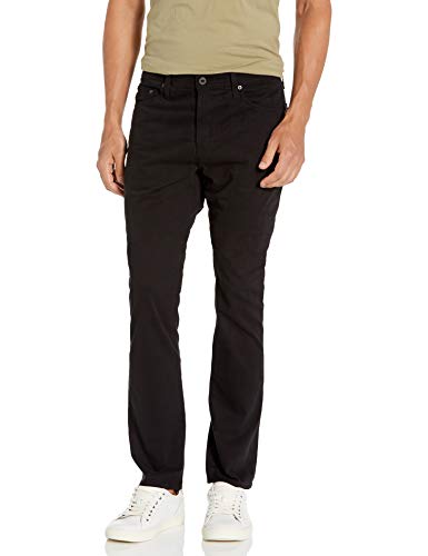 AG Adriano Goldschmied mens Everett Slim Straight "Sud" Casual Pants, Super Black, 32W x 33L US