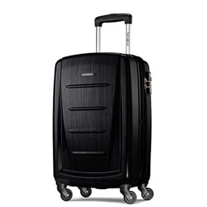 samsonite winfield 2 fashion 20" spinner brushed black