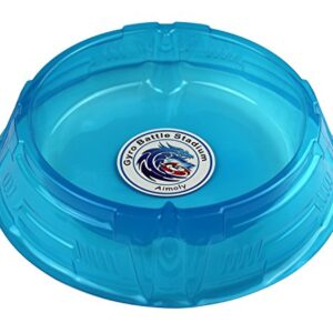 Aimoly Stadium Battle Arena Training Ground Super Vortex Attack Type for Beyblade Battling Game (Circular Blue)