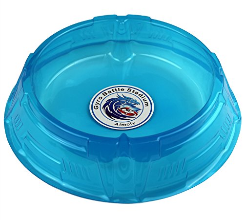 Aimoly Stadium Battle Arena Training Ground Super Vortex Attack Type for Beyblade Battling Game (Circular Blue)