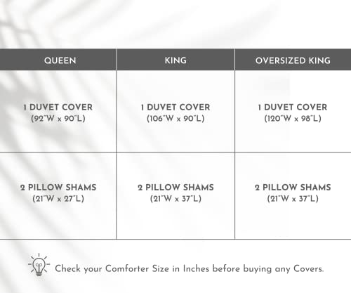 California Design Den 3 Piece King Size Duvet Cover - 100% Cotton Sateen, 400 Thread Count, Soft Luxury Sateen Weave Comforter Cover and Two Pillow Shams, Button Closure and Corner Ties - White