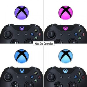 eXtremeRate Custom Home Guide Button LED Mod Stickers for Xbox Series X/S, Xbox One Elite V1/V2, Xbox One S/X, Xbox One Standard Controller with Tools Set - 40pcs in 8 Colors