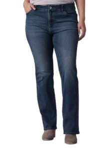 flex motion regular fit bootcut jean, renegade, 18 plus