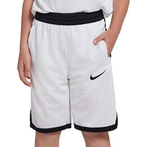 nike dri fit elite stripe short aq9473 101 white | black m