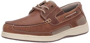 dockers men's beacon boat shoe, dark tan, 13