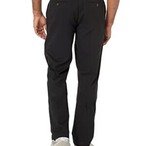 Amazon Essentials Men's Straight-Fit Wrinkle-Resistant Flat-Front Chino Pant, Black, 29W x 32L