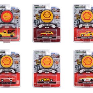 Greenlight 41125 Shell Oil Special Edition Series 1 Complete Set of Six (6) Diecast Models 1:64 Scale