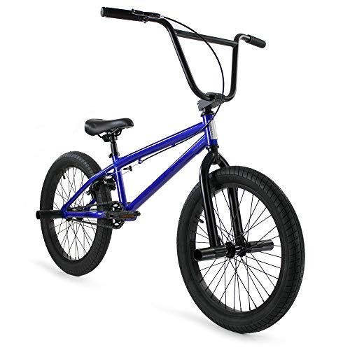 Elite BMX Bicycle 20” & 16" Freestyle Bike - Stealth and Peewee Model (Stealth Blue, 20")