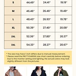 PRETTYGARDEN Women's 2023 Fashion Winter Coat Long Sleeve Lapel Zip Up Faux Shearling Shaggy Oversized Shacket Jacket (Khaki,Small)