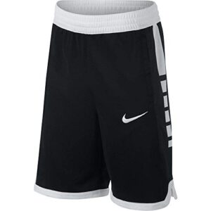 nike dri fit elite stripe short aq9473 013 black | white l