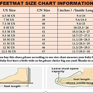 Feetmat Men's Athletic Shoes Lightweight Sneaker Walking Tennis Slip On Shoes Wide Fashion Sneakers Barefoot Running Shoes Grey 12M