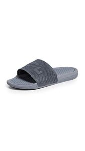 apl: athletic propulsion labs men's techloom slides, cosmic grey, 11 medium us