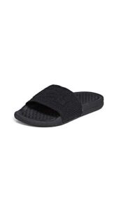 apl: athletic propulsion labs women's big logo techloom slide sandals, black, 8 medium us