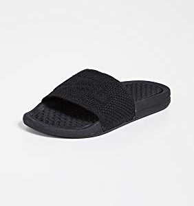 APL: Athletic Propulsion Labs Women's Big Logo TechLoom Slide Sandals, Black, 8 Medium US